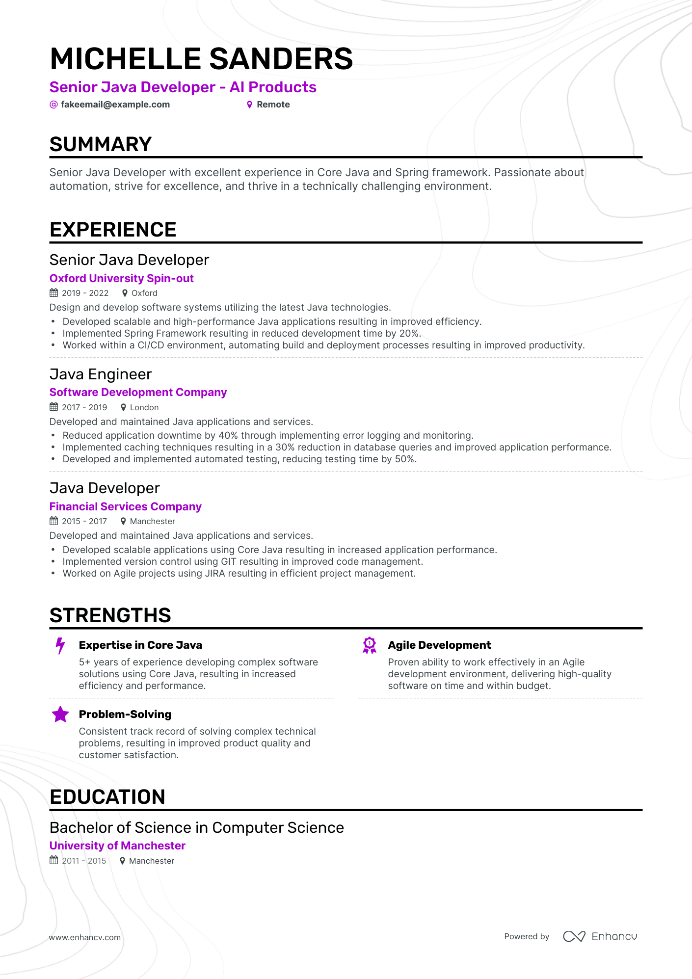5 Senior Java Developer Resume Examples And Guide For 2024